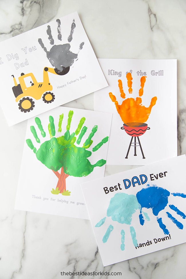 9 Simply Sweet Fathers Day Crafts for Infants - Messy Bun Motherhood